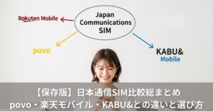 ちょっと豊かな生活を | 【保存版】日本通信SIM比較総まとめ｜povo・楽天モバイル・KABU&との違いと選び方